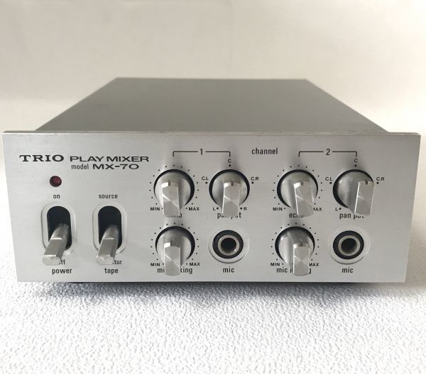 メンテナンス済み TRIO トリオ PLAY MIXER MX-70 プレイミキサー マイクミキサー J46(ミキサー)｜売買された ...