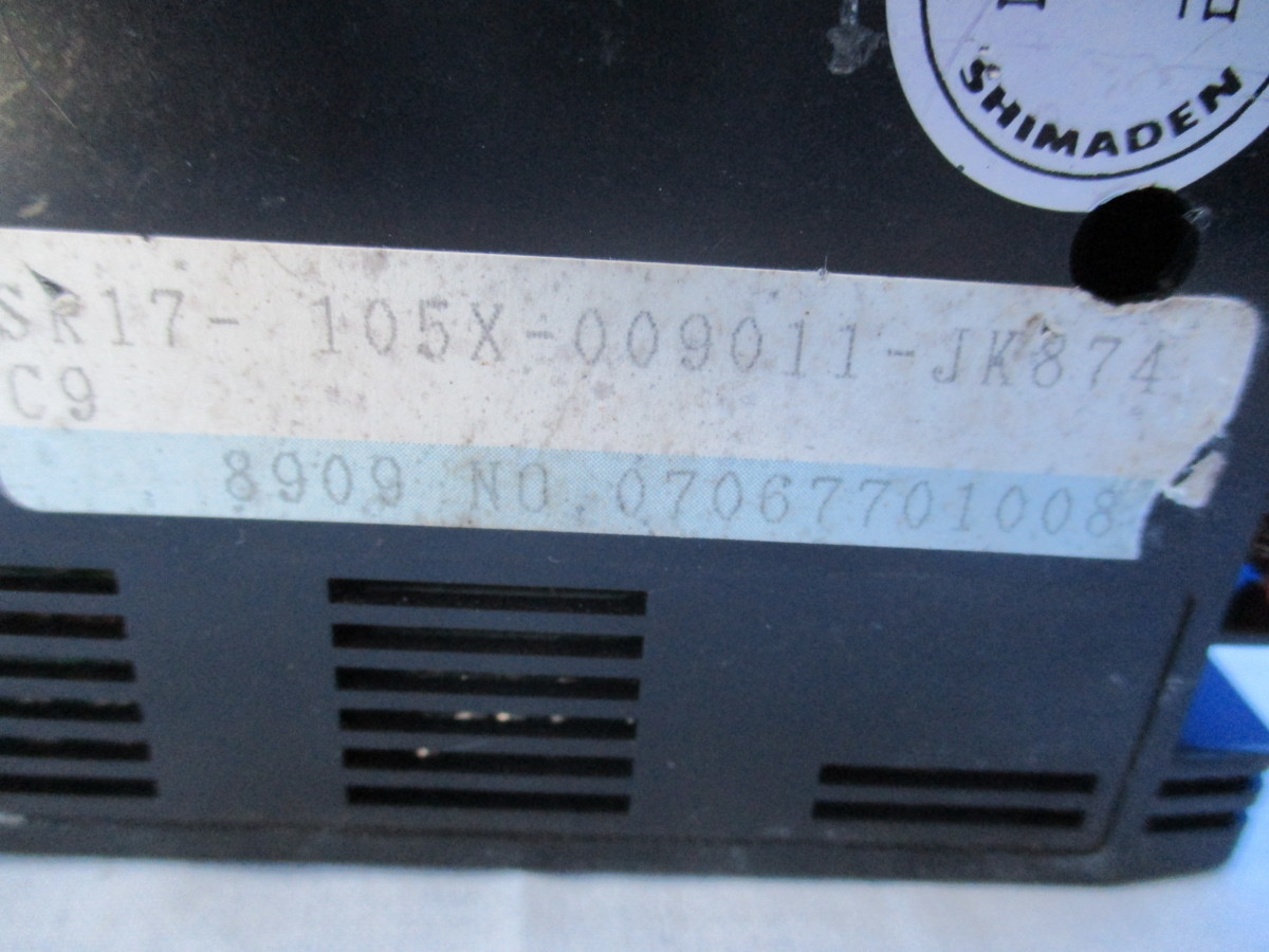 SHIMADEN デジタル調節計 SR17 SR17-105X-009011-JK874 C9(その他)｜売買されたオークション情報 ...