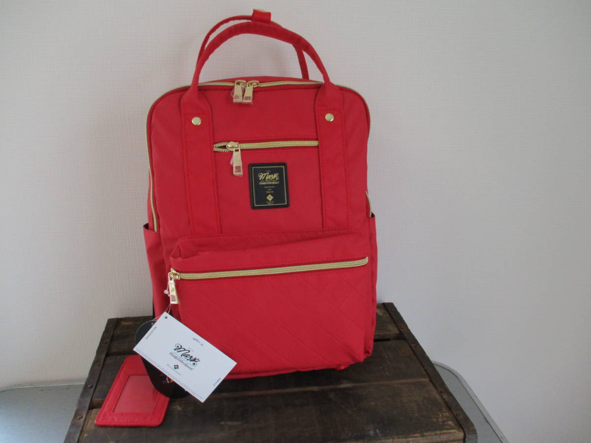 THE MARX RE CREATION/ザマルクスレクリエーション アウトレット品 リュックサック レッド 定期ケース CORDURA やや ...