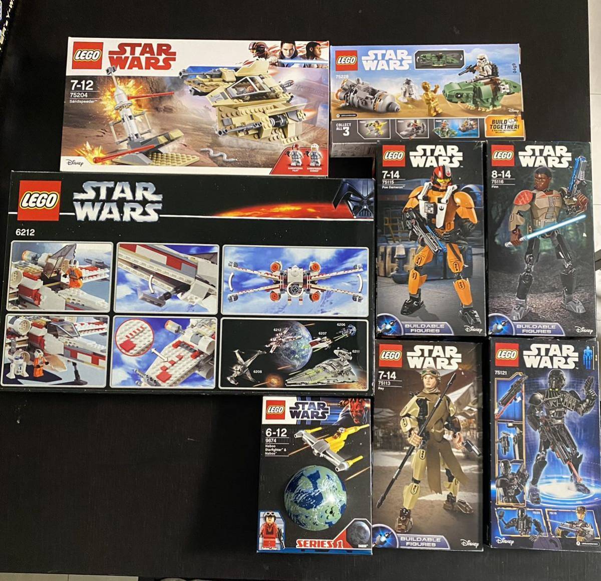 LEGO レゴスターウォーズ 75113 75115 75116 75121 75204 75228 6212 9674 8点セット(レゴ ...