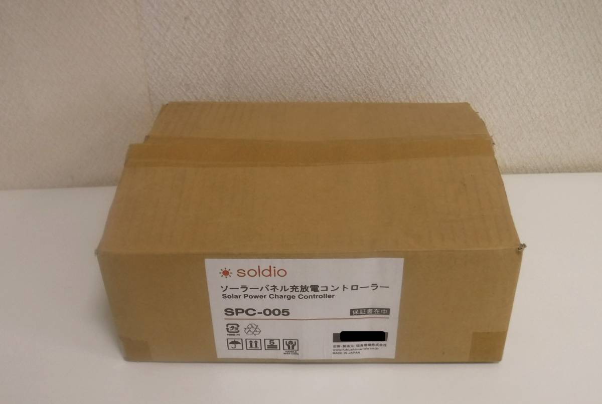 6630 開封済 保管品 福島電機 SPC-005 ソーラーパネル 充放電コントローラー ビルトイン式デジタルメーター LCD-005付き ...