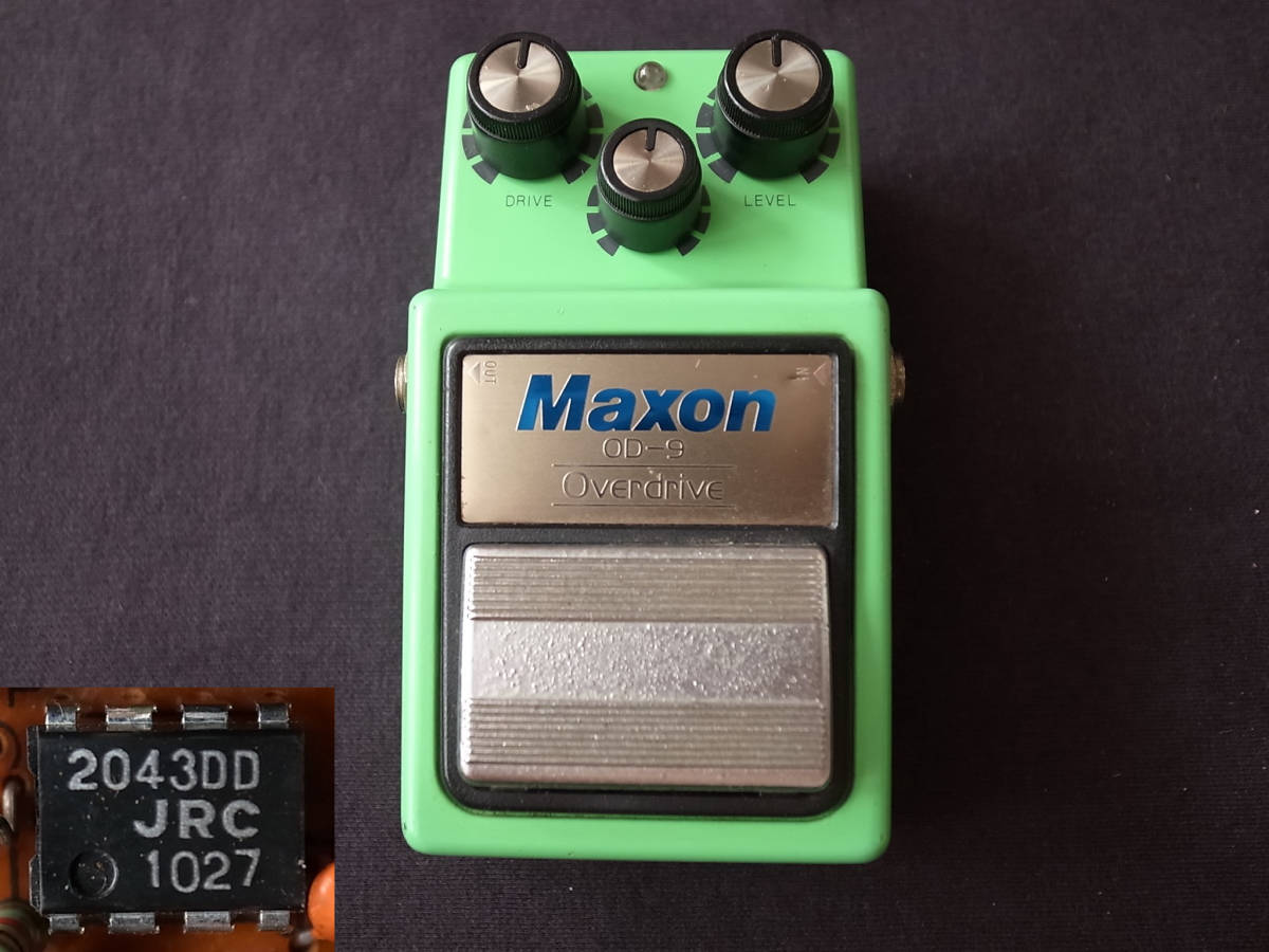 80年代 OD-9 Maxon 初期JRC2043DD Black Label マクソン 黒ラベル TS9 TS-9 TS808 TS-808 ...