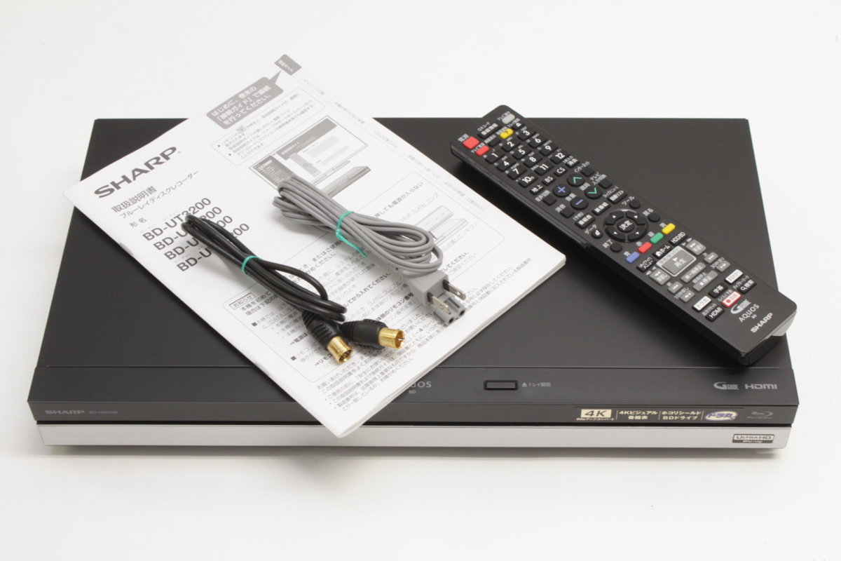 2番組同時録画 HDD容量 2TB シャープ アクオス ブルーレイレコーダー SHARP AQUOS BD-UW2200 ＞2986＜(シャープ)｜売買されたオークション情報、yahooの商品 ...