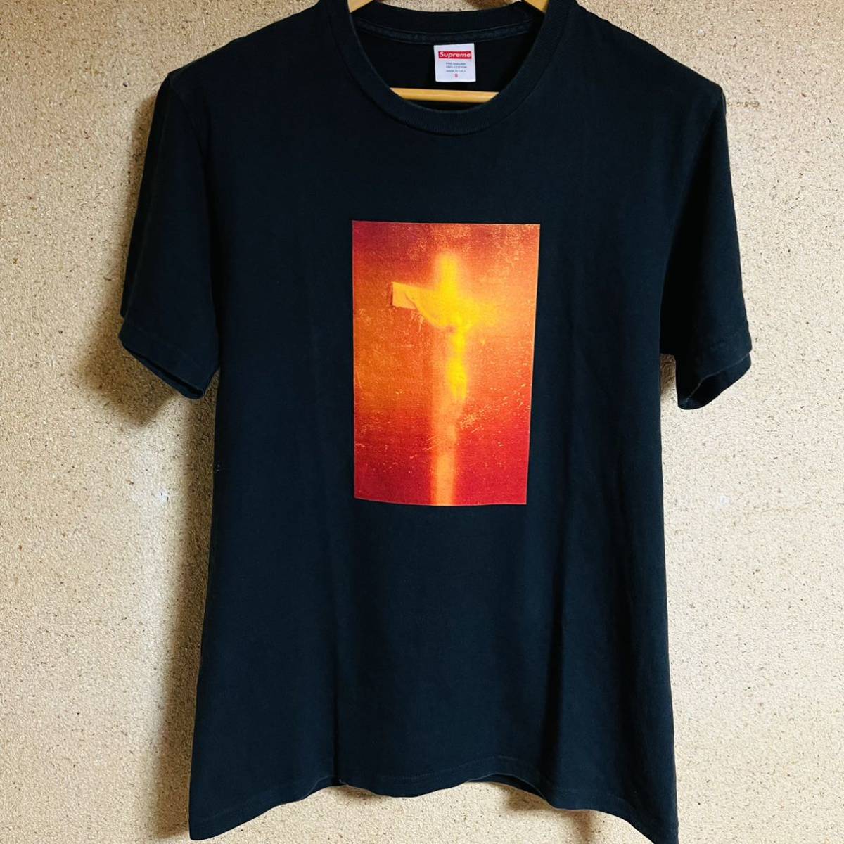 Supreme Piss Christ Tee Black S 17aw 黒 Andres Serrano コラボ 十字架(Sサイズ以下 ...