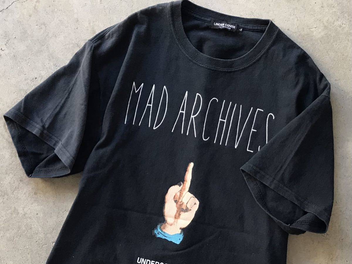 初期 UNDERCOVER MAD ARCHIVES Tシャツ L アンダーカバー メンズ 半袖 90s FUCK 黒 ブラック(Lサイズ以上 ...
