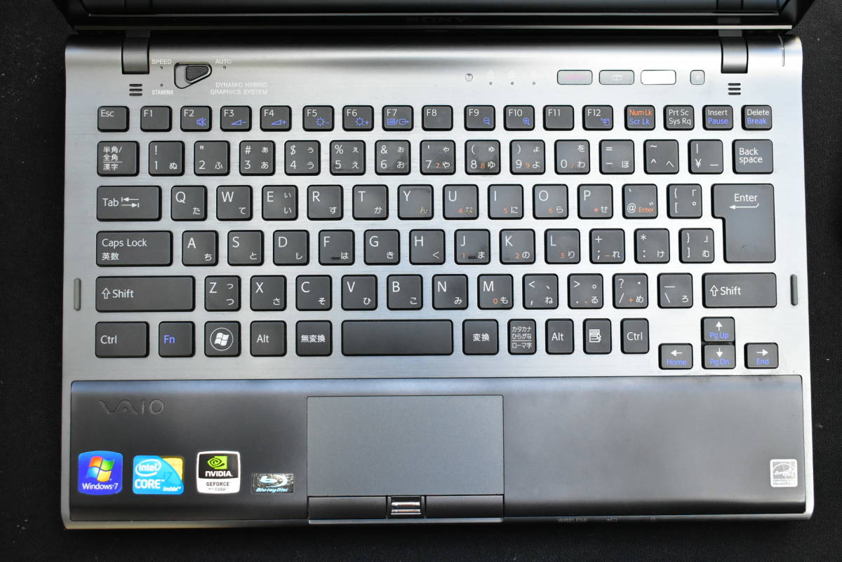 ソニー バイオ SONY VPCZ1 PCG-31115N Core i7 2.67GHz メモリ8GB Windows7 バッテリー3個 ...