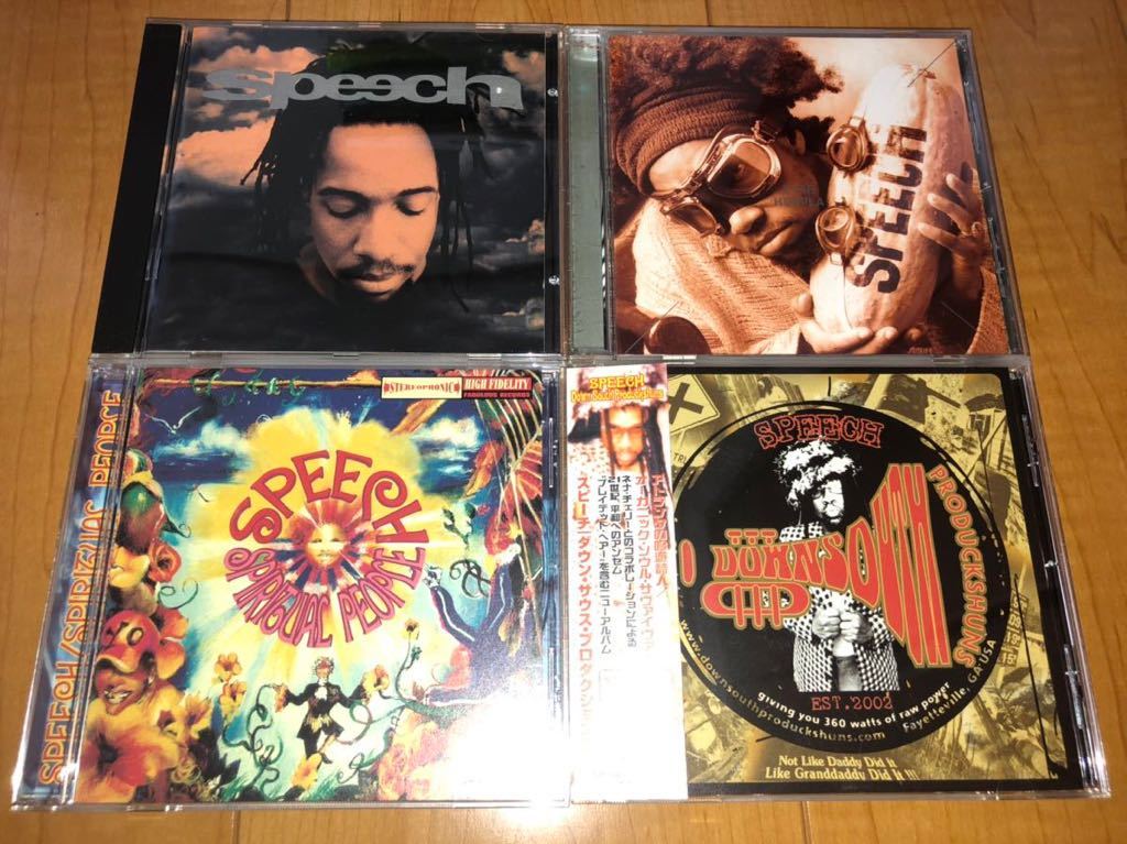CD Speech アルバム4枚セット / スピーチ / 1998 Hoopla / Spiritual People / Down South Produckshuns / Arrested ...