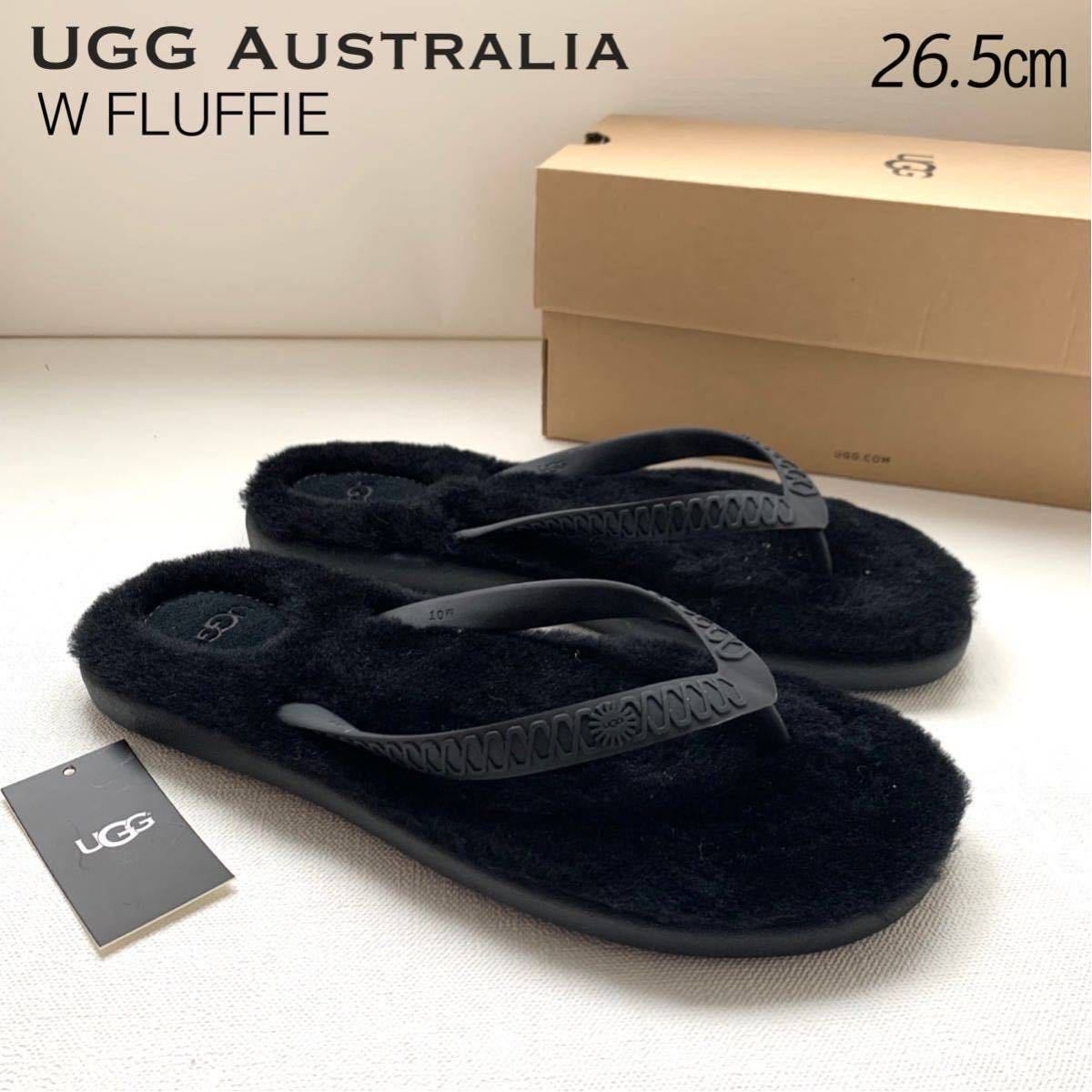 正規 アグ オーストラリア UGG Australia ムートン ビーチサンダル W FLUFFIE 26.5㎝ 黒 ブラック メンズ トング サンダル サイズ(男性用)｜売買された ...