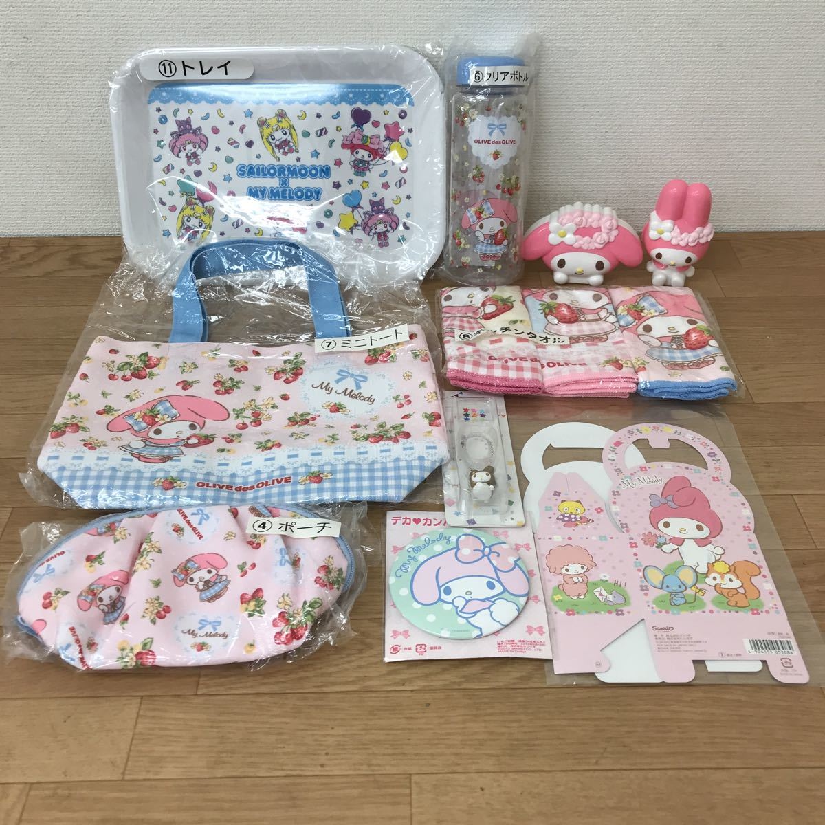 マイメロディ グッズまとめ売り OLIVE des OLIVE/サンリオくじ/クリアボトル/ポーチ/トート/セーラームーン/トレイ HQ15H E3(マイメロディ)｜売買されたオークション情報 ...