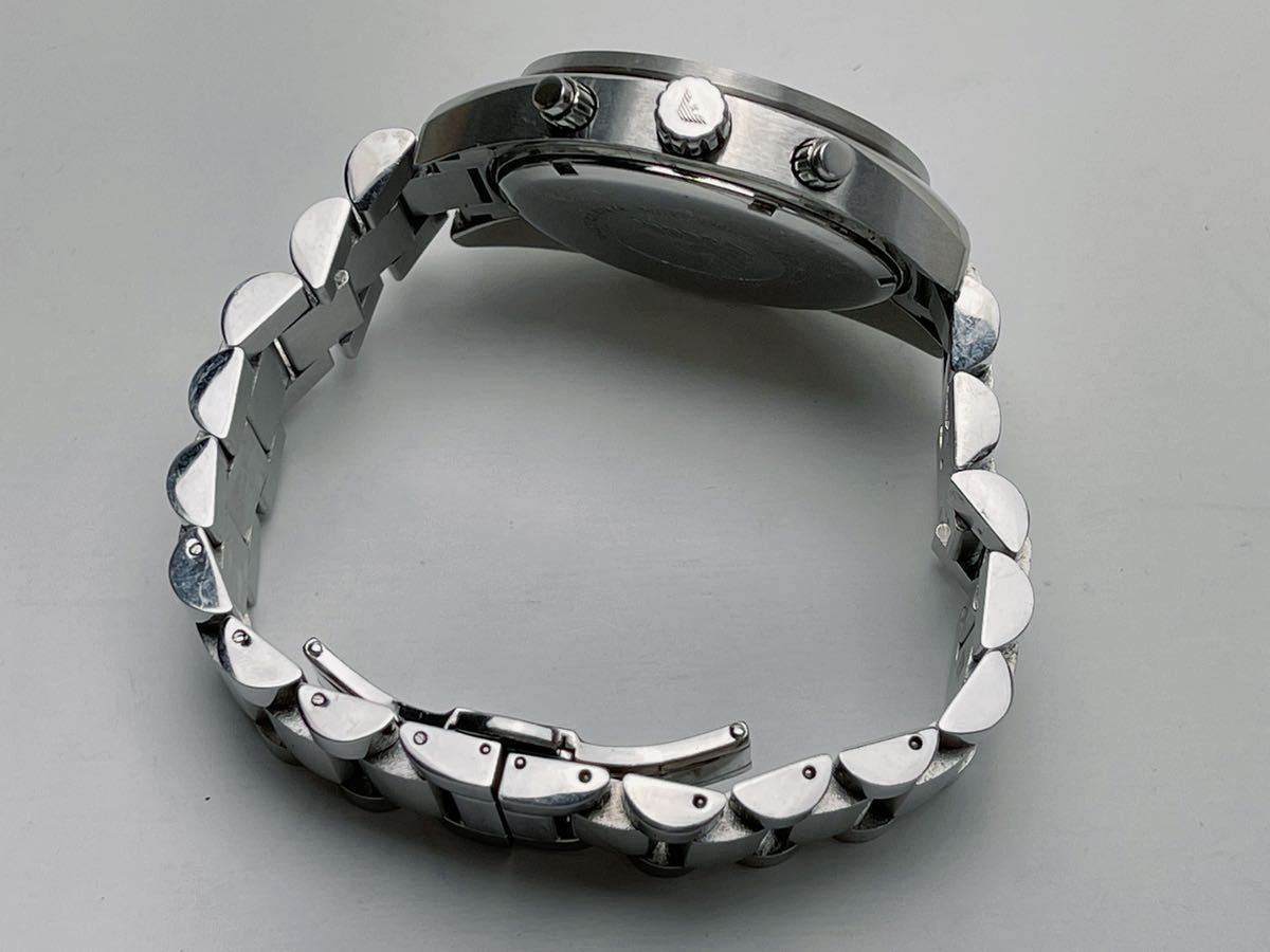 S144 EMPORIO ARMANI エンポリオ アルマーニ ブラック文字盤 メンズ クォーツ 腕時計 AR-5957(男性用)｜売買されたオークション情報、yahooの商品情報をアーカイブ ...