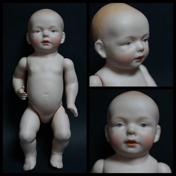 閑 ドイツ製 Kestner Robie Doll ケストナーロビー ビスクドール可愛らしいベビードール人形 588/5 3D1116 ...