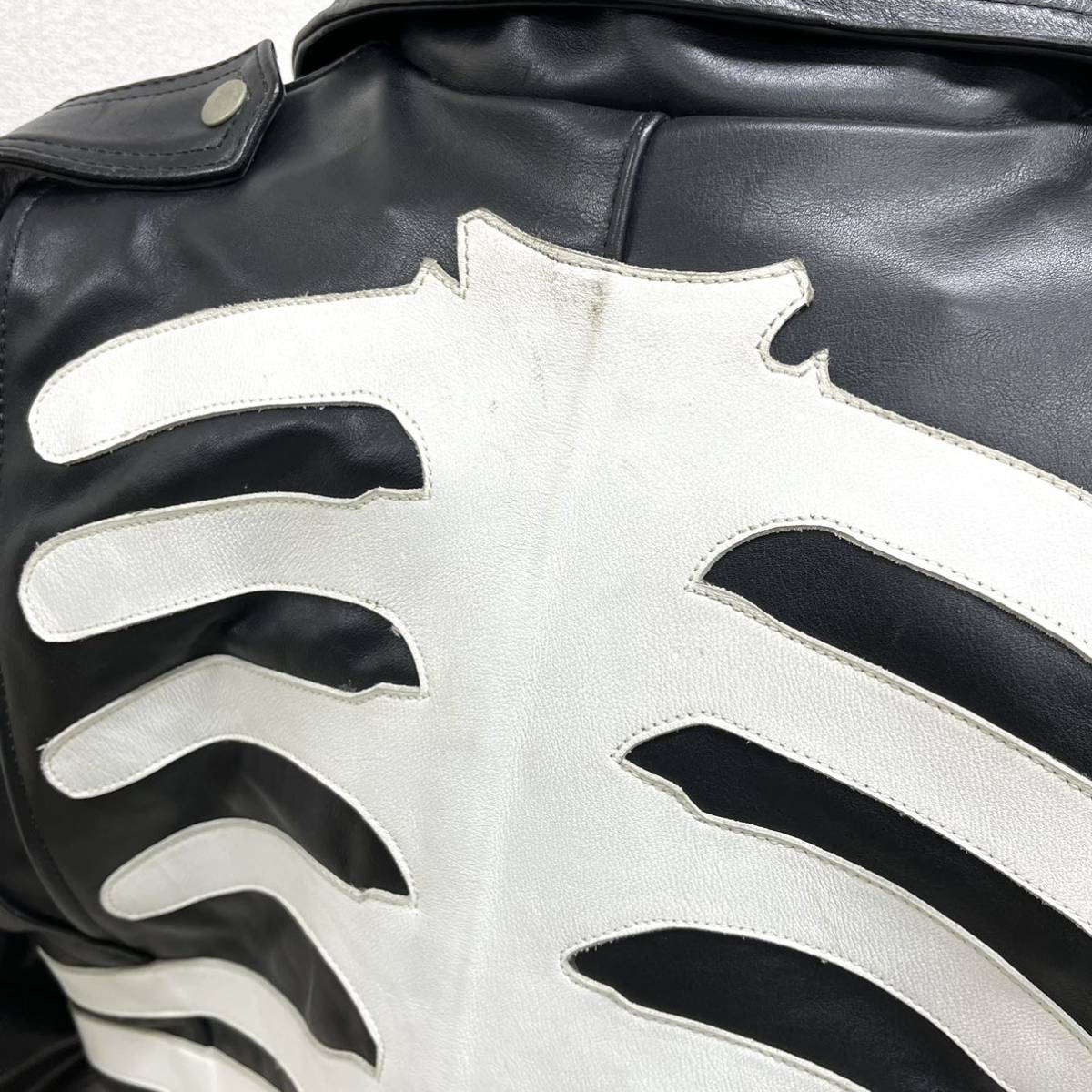 名作 VANSON C-BONE バンソン ボーン ライダースジャケット ダブルライダース 革ジャン レザージャケット size 36(ライダースジャケット)｜売買されたオークション情報 ...