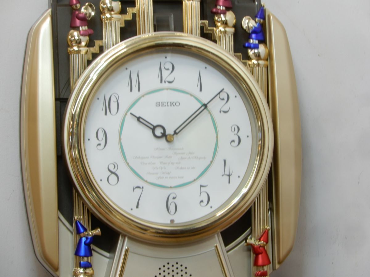 SEIKO 時計 アナログ 掛け時計 zig zag からくり時計 音楽 AM615G Zx922(アナログ)｜売買されたオークション情報 ...