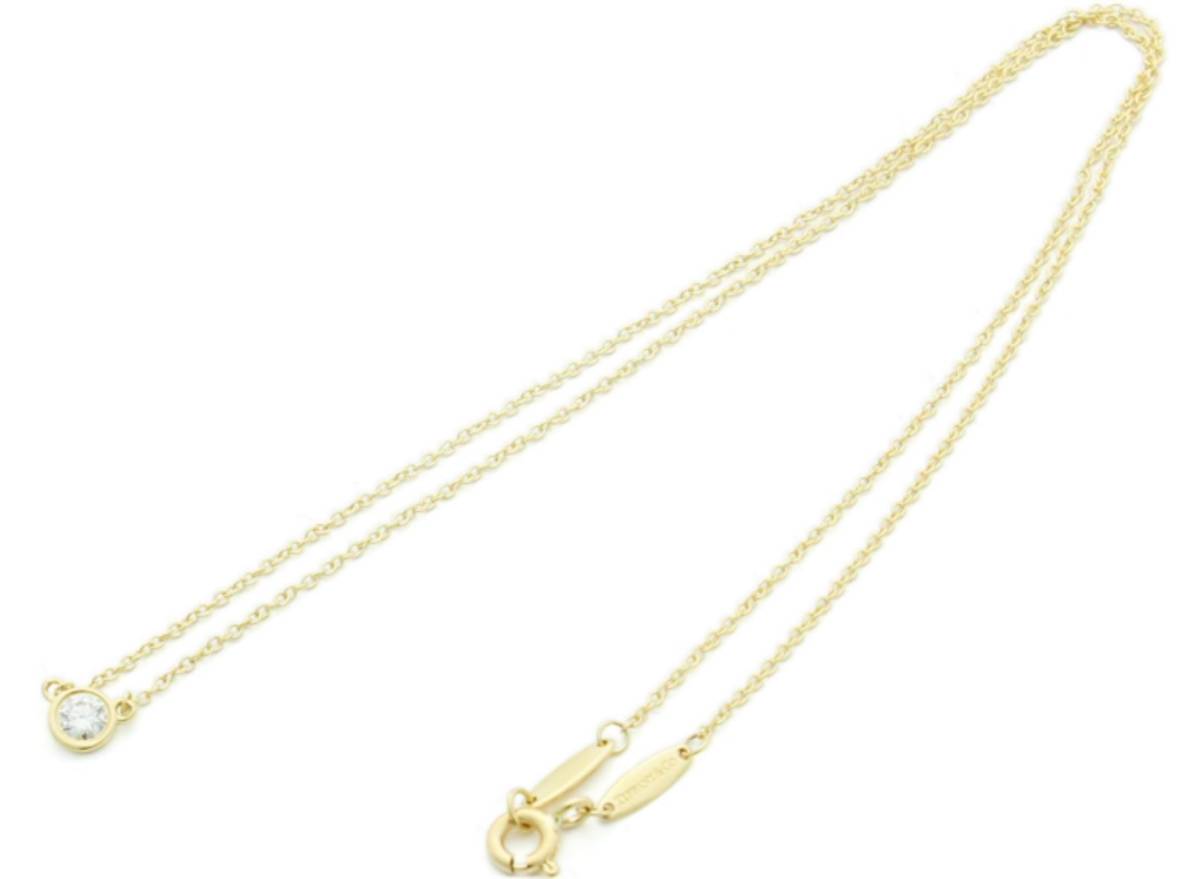 TIFFANY DBYダイヤ 0.17ct ペンダント K18イエローゴールド(イエローゴールド)｜売買されたオークション情報、yahooの ...