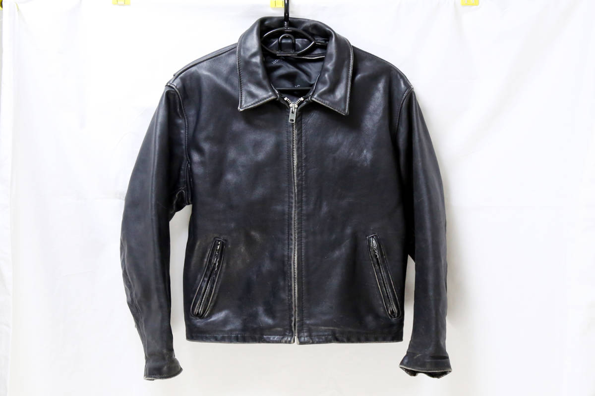 ショット Schott 152 シングル レザー ライダースジャケット 黒 40 カフェレーサー ROCK ロカビリー 旧車(ライダースジャケット)｜売買されたオークション情報、yahooの ...