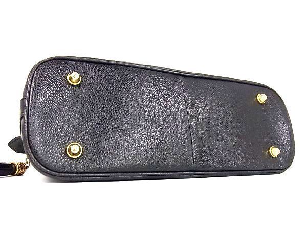 1円 極上 本物 JRA公認 LIQUEU TYO オーストリッチ G金具 タッセル ハンドバッグ トートバッグ 手持ち ブラック系 R7852ウオ(オーストリッチ)｜売買されたオークション ...