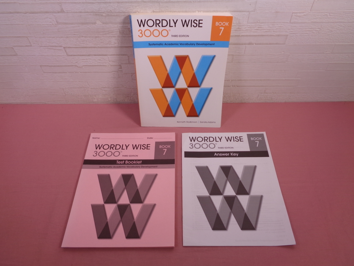 洋書 WORDLY WISE 3000 Third Edition BOOK 7 テキスト＋テキストブックレット+アンサーキー まとめて3冊セット(英単語、熟語)｜売買されたオークション情報 ...