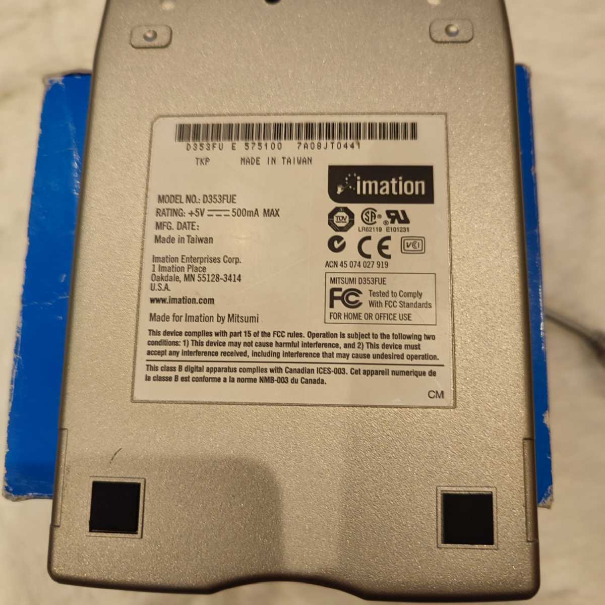 4倍速 USB FDD imation D353FUE フロッピーディスクドライブ ジャンク(外付け)｜売買されたオークション情報、yahoo ...