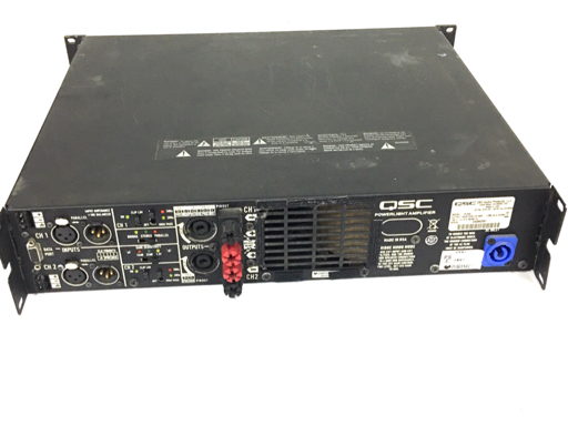 QSC PL340 パワーアンプ 800W+800W 8Ω 2 000W+2 000W 2Ω QSCデータポート オーディオ機器(パワーアンプ ...