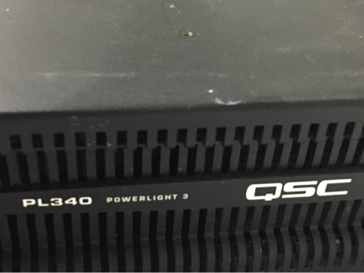 QSC PL340 パワーアンプ 800W+800W 8Ω 2 000W+2 000W 2Ω QSCデータポート オーディオ機器(パワーアンプ ...