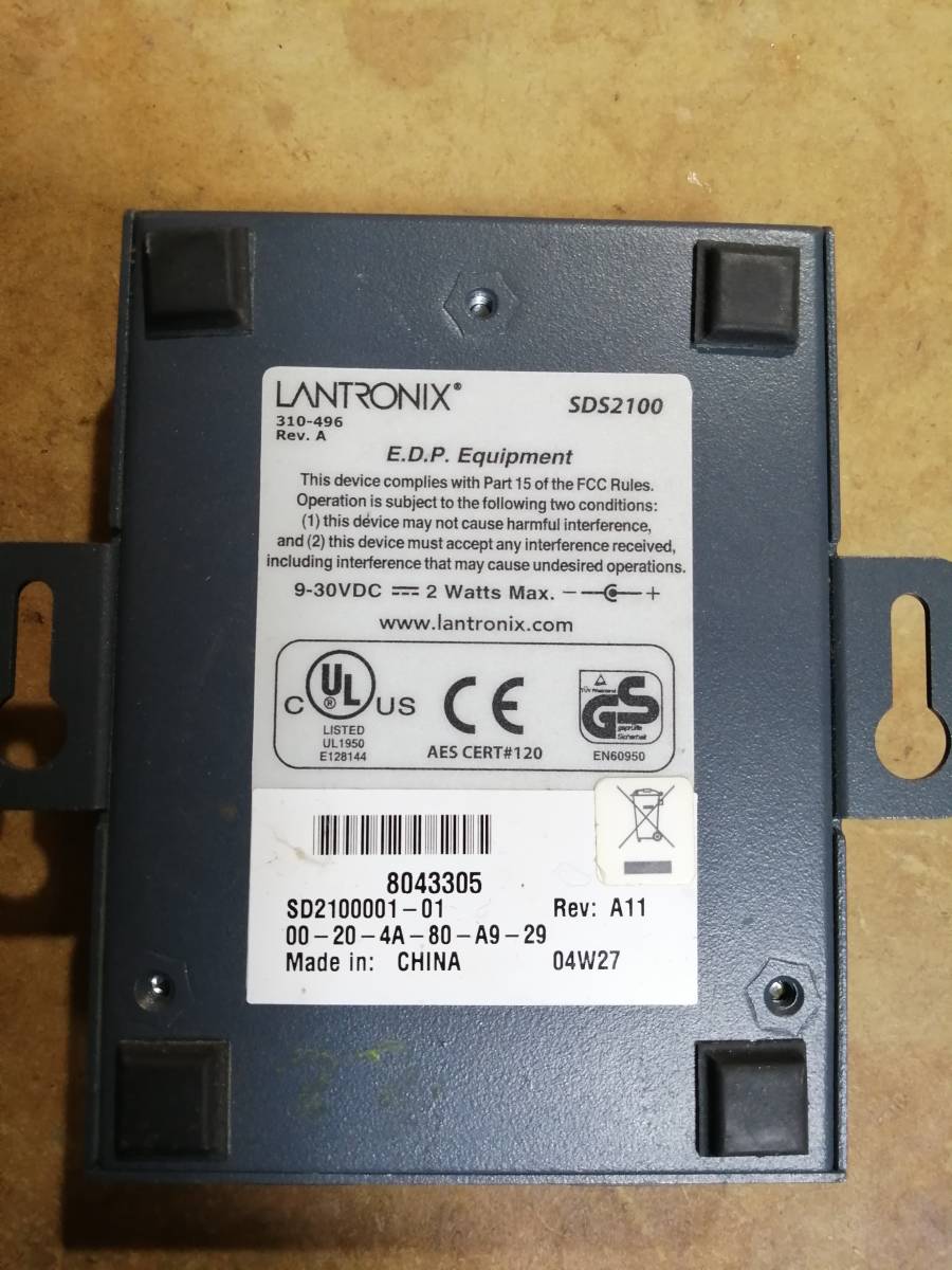 LANTRONIX SecureBox SDS2100 シリアル LAN 変換 2台セット(ケーブル、コネクタ)｜売買されたオークション情報 ...