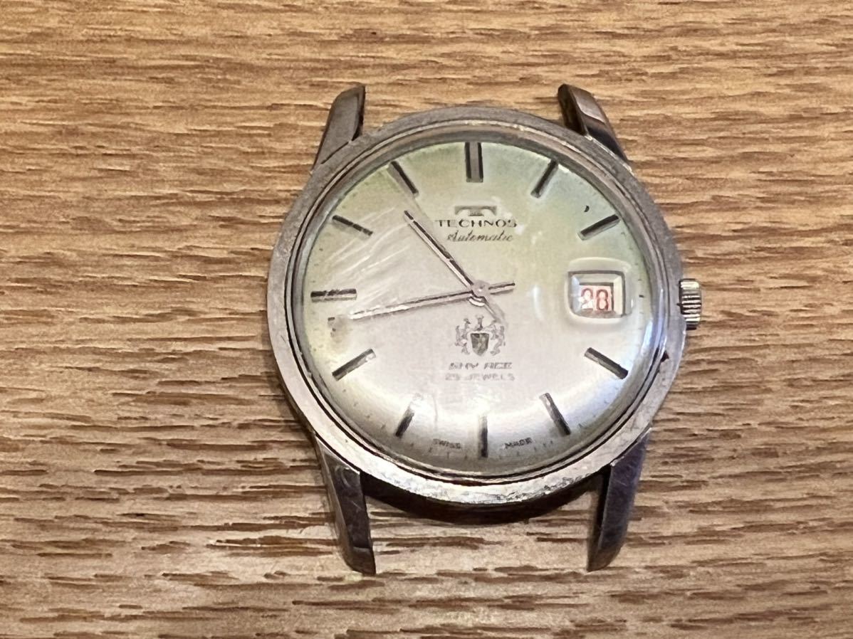 TECHNOS SKY ACE テクノス スカイエース 25石 自動巻き デイト(テクノス)｜売買されたオークション情報、yahooの商品情報をアーカイブ公開 - オークファン（aucfan.com）