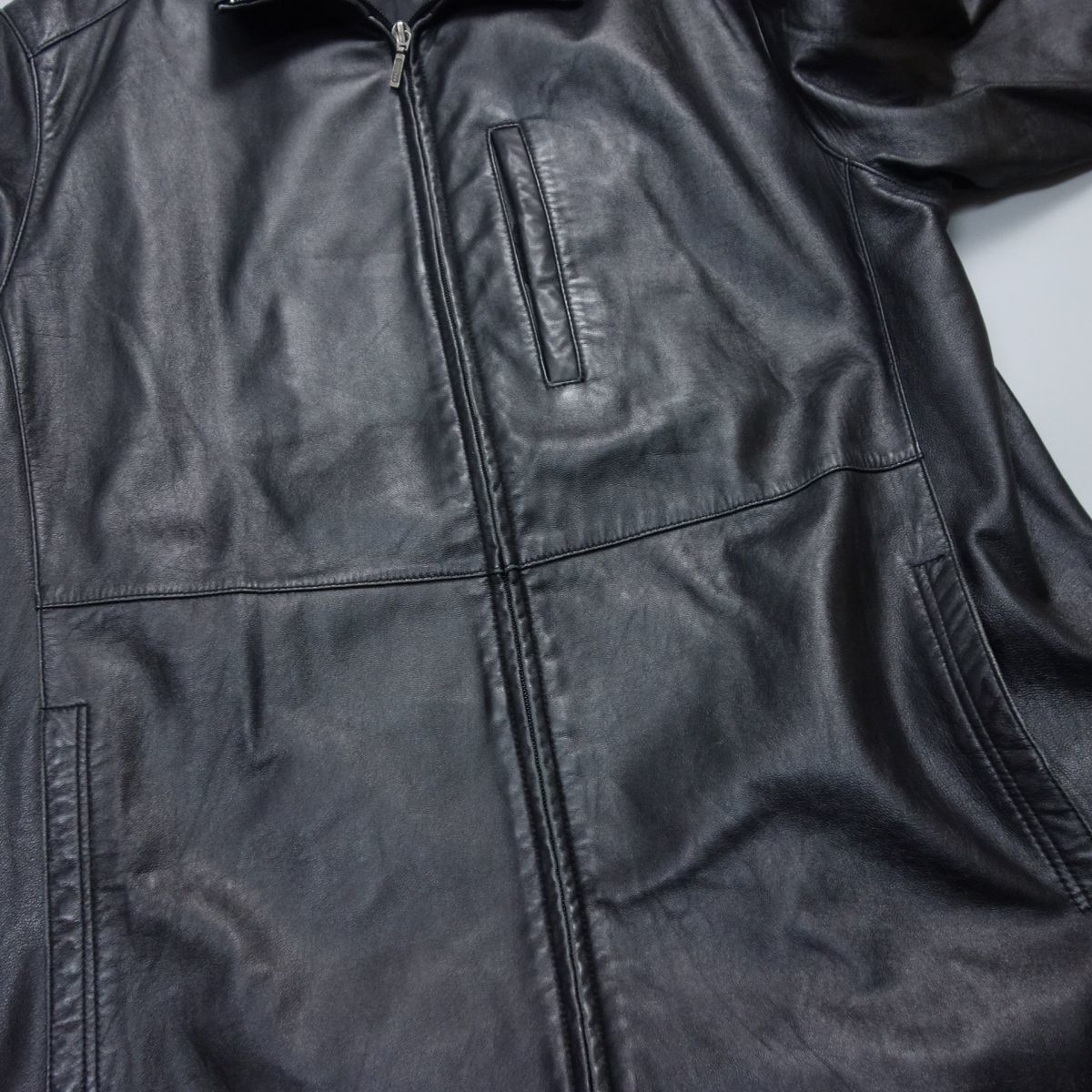 1円 BXBK by FIRSTDOWN ファーストダウン ラムレザーカーコート ジャケット ブルゾン L ブラック メンズ(Lサイズ)｜売買 ...