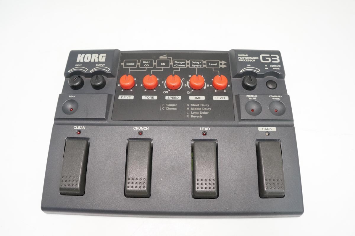 KORG G3 コルグ マルチギターエフェクター パフォーマンスプロセッサー ギターエフェクター(マルチエフェクター)｜売買されたオークション ...