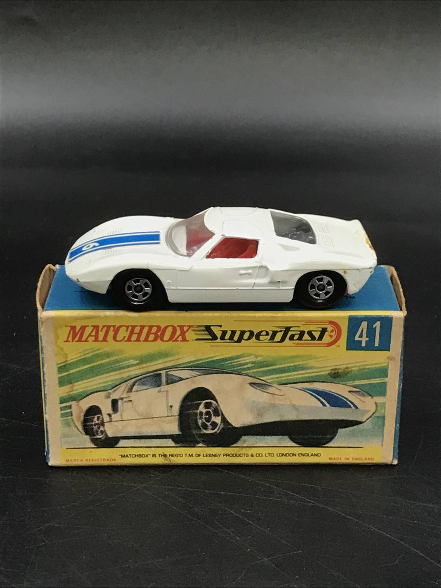 0325-07 MATCHBOX SuperFast No.41 FORD G.T. 箱あり ビンテージ 当時物(マッチボックス)｜売買された ...