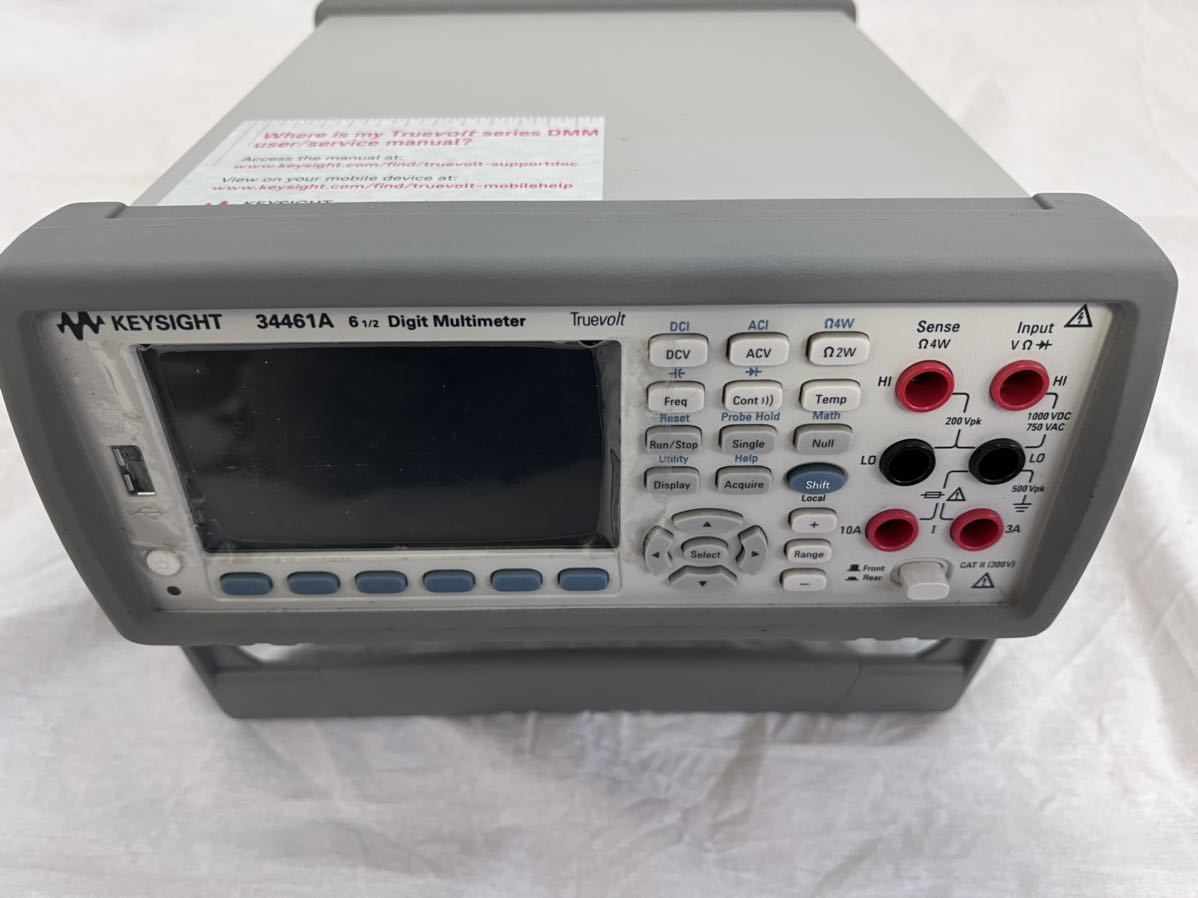 KEYSIGHT Truevolt 34461A 6.5型 デジタルマルチメータ DMM マルチメーター Digit Multimeter(電気計測器)｜売買されたオークション情報、yahoo ...
