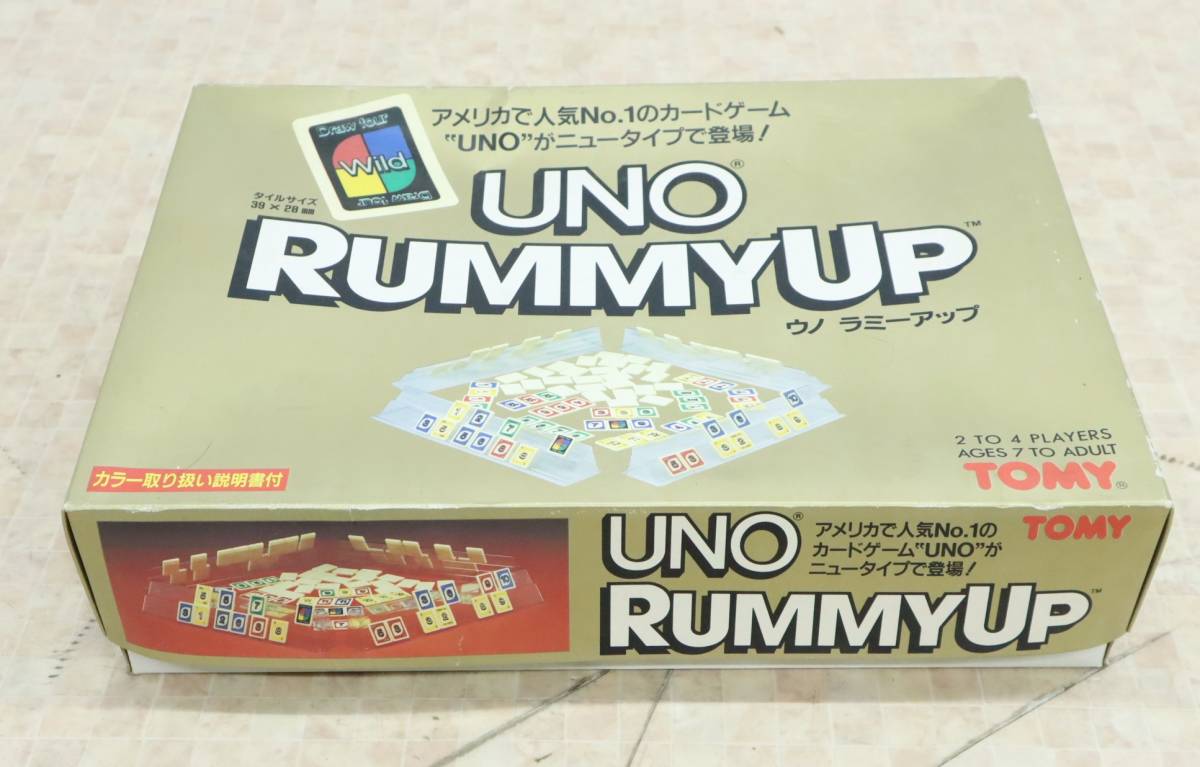 レア ｜UNO RUMMY UP｜TOMMY 元箱付き｜ウノ ラミーアップ ボードゲーム テーブル ゲーム 当時物 J9130(ボードゲーム ...