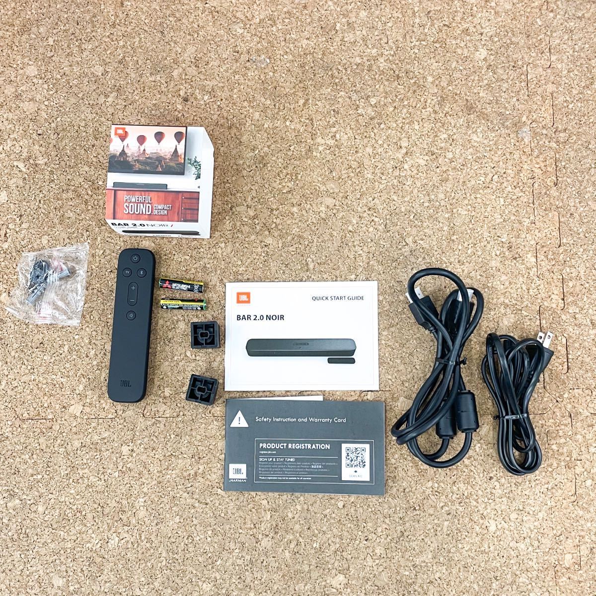 JBL サウンドバー JBL BAR 2.0 Noir ノアール JBL ブラック 2.0ch Bluetooth JBL(スピーカー本体 ...