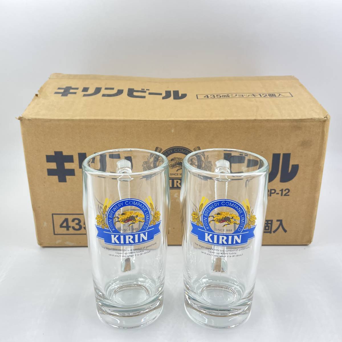 4a429 KIRIN キリン ビール 生ビールジョッキ グラス 435ml 12個 食器 昭和 当時(ビアジョッキ)｜売買されたオークション情報、yahooの商品情報をアーカイブ公開 ...