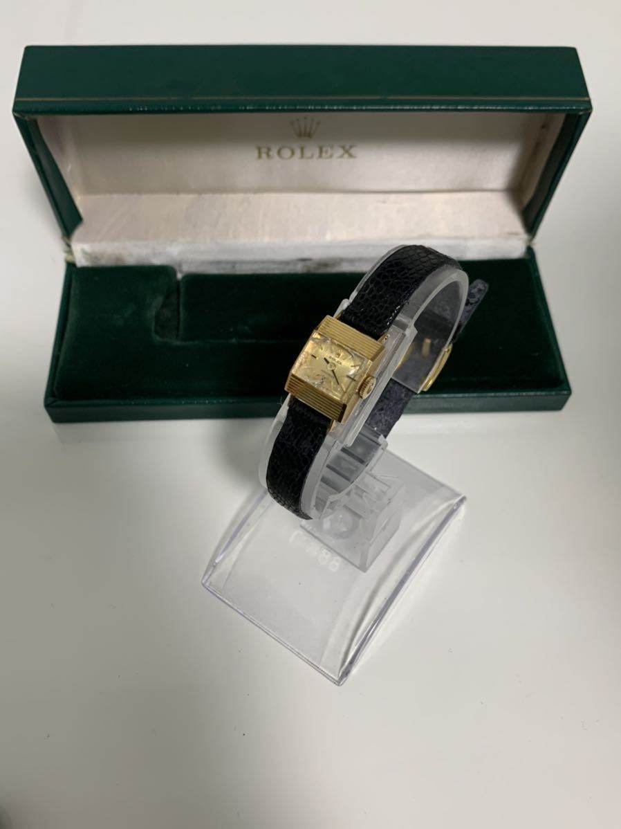 ROLEX ロレックス PRECISION プレシジョン 2159 手巻き 18K 750 レディース 腕時計 純正ベルト 総重量約10g ...