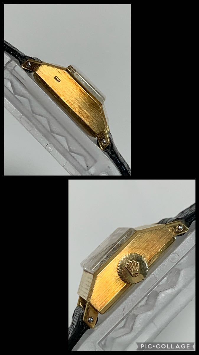ROLEX ロレックス PRECISION プレシジョン 2159 手巻き 18K 750 レディース 腕時計 純正ベルト 総重量約10g ...
