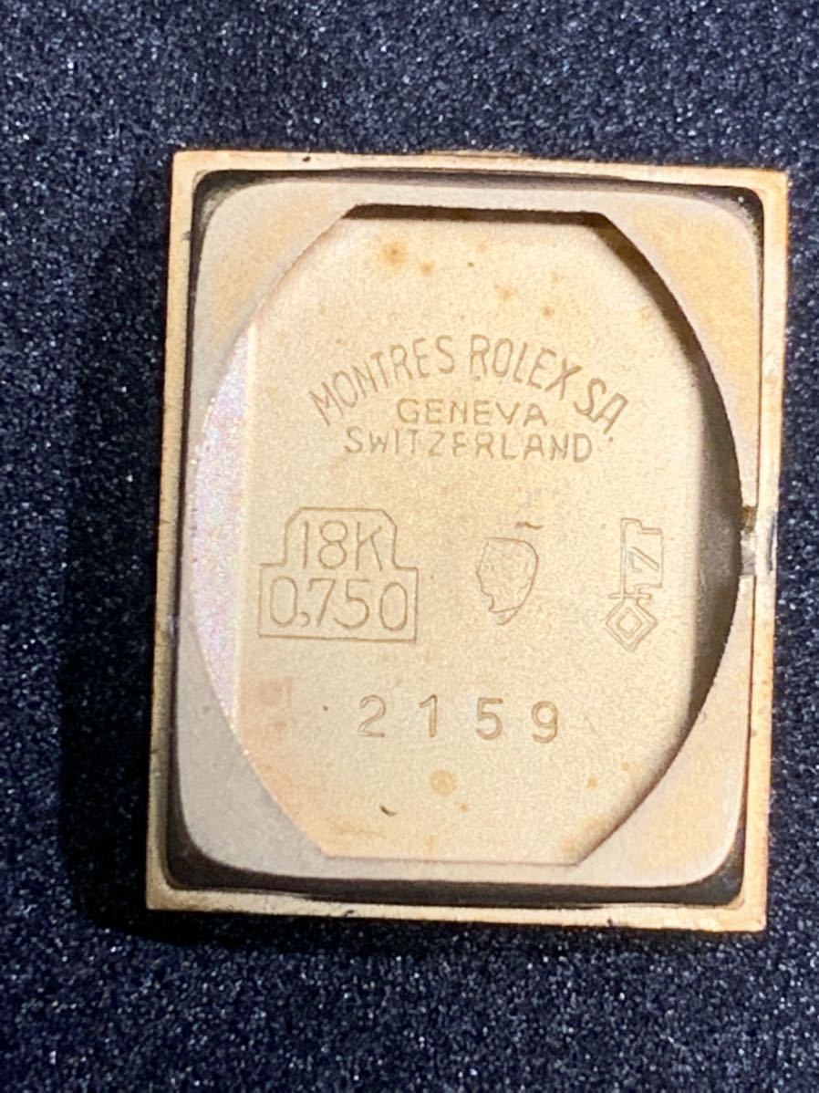 ROLEX ロレックス PRECISION プレシジョン 2159 手巻き 18K 750 レディース 腕時計 純正ベルト 総重量約10g ...