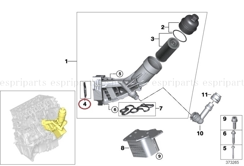 BMW MINI ミニ F56 F55 F54 F57 F60 One クーパー S SE D SD JCW オイルフィルターハウジング ...