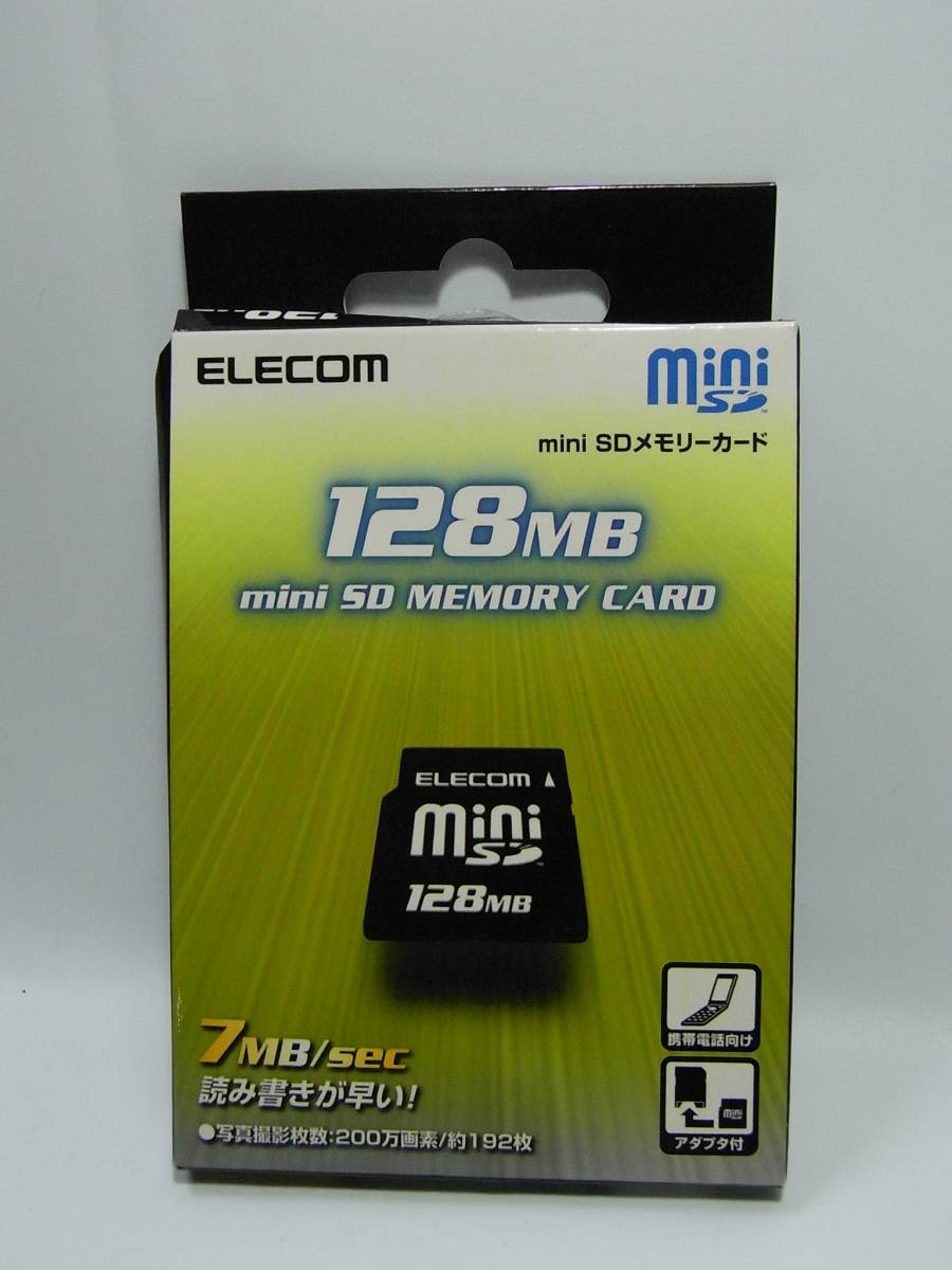 7MB/Sec ELECOM MF-FMISD128 128MB ミニSDカード エレコム miniSD MINI SD(128MB)｜売買されたオークション情報、yahooの商品情報を ...