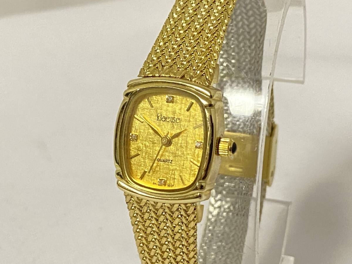 レディース クォーツ 腕時計 klaeuse SK-322-F クォーツ ゴールド(3針（時、分、秒）)｜売買されたオークション情報 ...