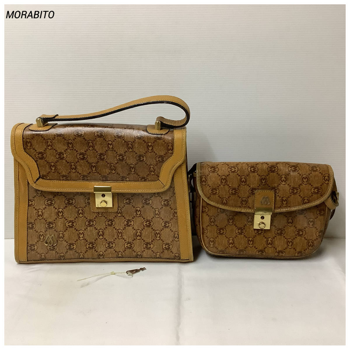 MORABITO モラビト PVC ハンドバッグ × ショルダーバッグ 2点セット(ハンドバッグ)｜売買されたオークション情報、yahooの ...