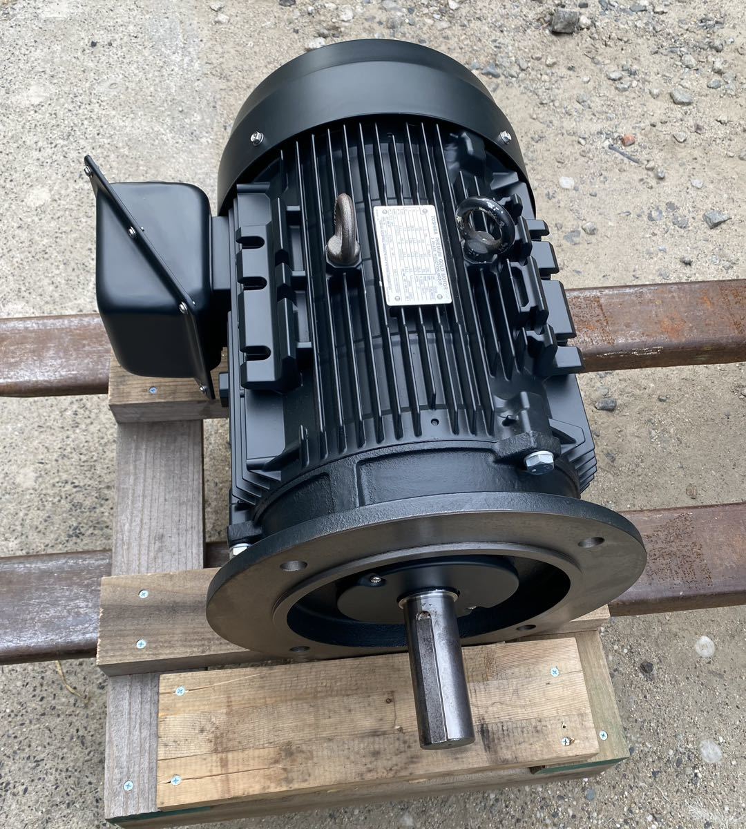 東芝モーター 三相全閉外扇モータ フランジ取付 屋外 TKKH3-FCKLAW21E 15kW 200V 4P 長期在庫品現状渡し(その他 ...