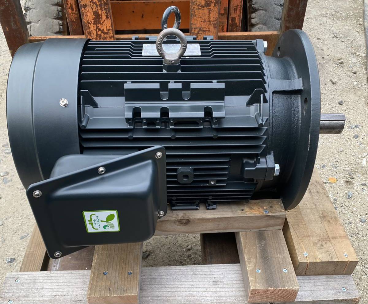 東芝モーター 三相全閉外扇モータ フランジ取付 屋外 TKKH3-FCKLAW21E 15kW 200V 4P 長期在庫品現状渡し(その他 ...
