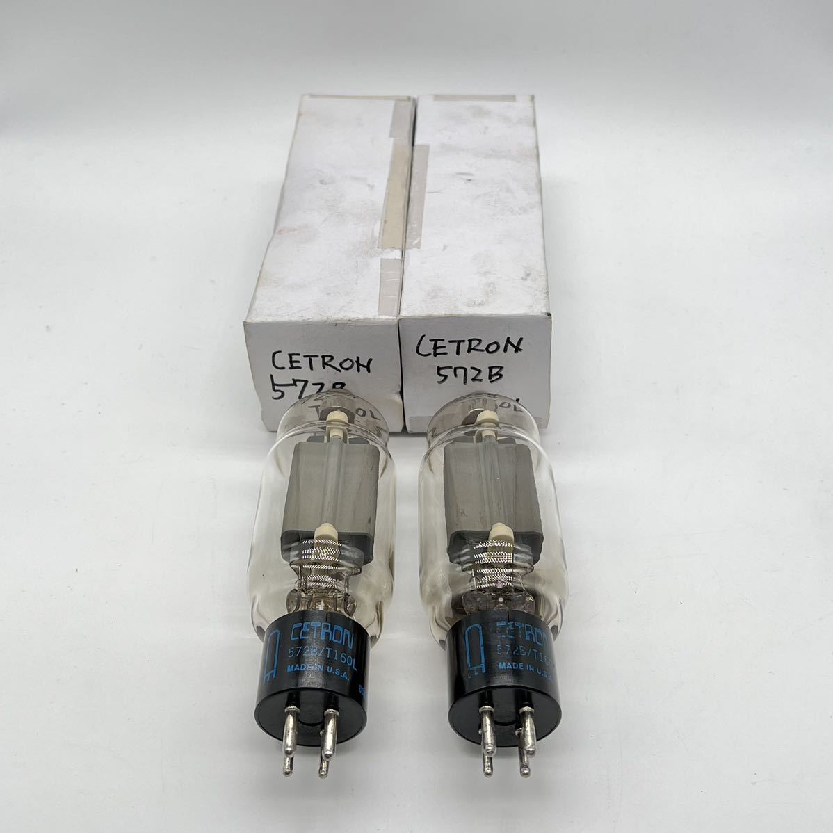 CETRON セトロン 572B/T160L MADE IN U.S.A. 真空管 2本 セット 動作未確認 ジャンク(真空管)｜売買された ...