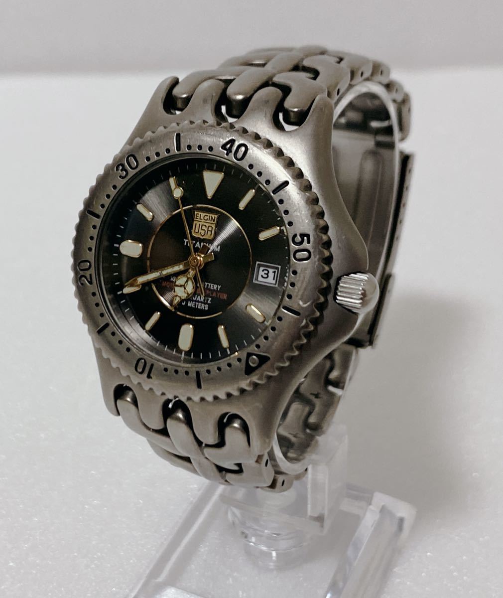 ELGIN FK-685-C シルバー色 腕時計 メンズ腕時計 チタン クォーツ エルジン 200m(その他)｜売買されたオークション情報 ...