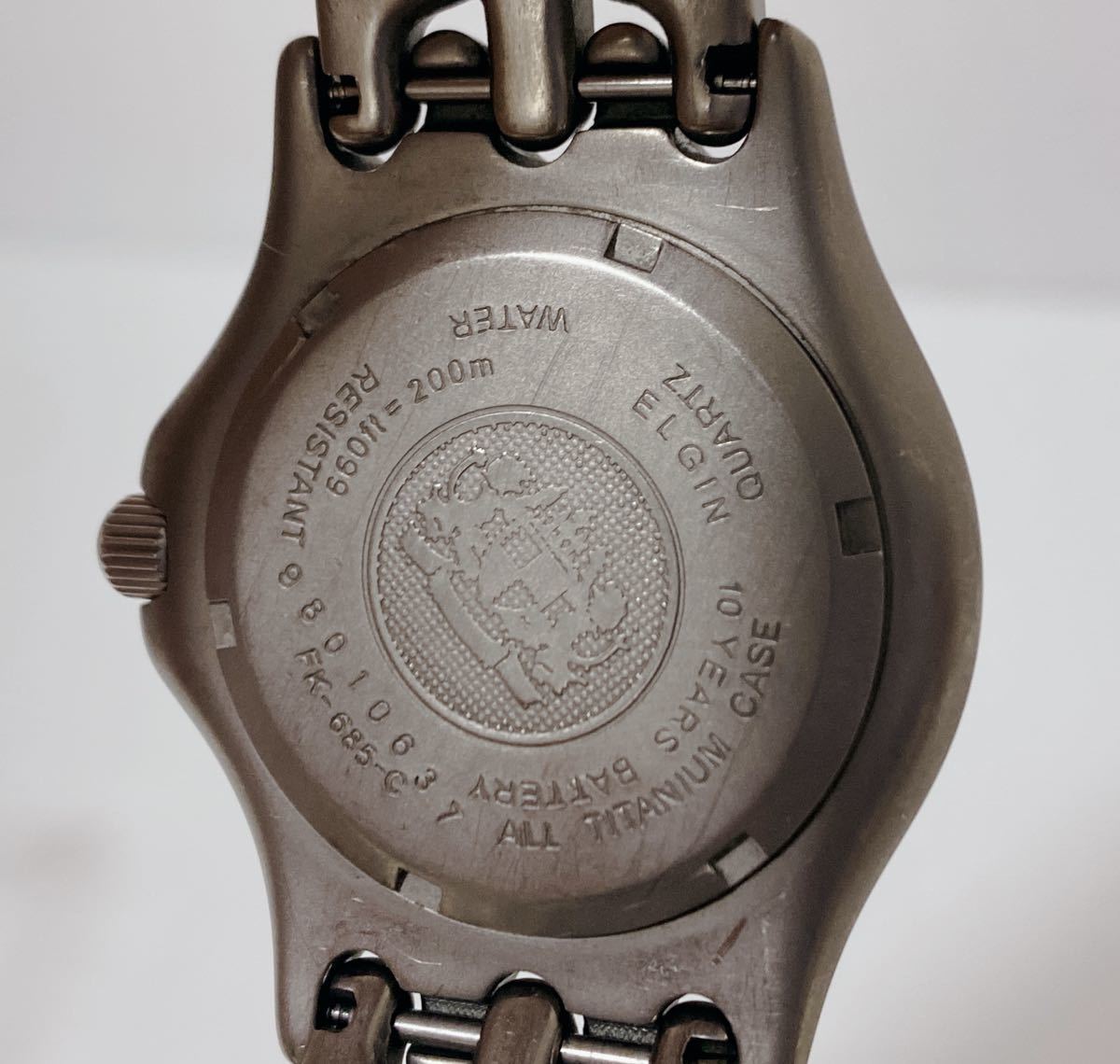 ELGIN FK-685-C シルバー色 腕時計 メンズ腕時計 チタン クォーツ エルジン 200m(その他)｜売買されたオークション情報 ...