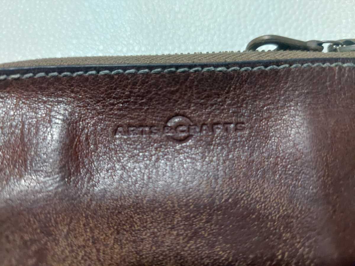ARTS&CRAFTS L-ZIP PURSE/SL字ジップ riri 小型財布 本革 レザー 男女兼用 アーツアンドクラフツ(小銭入れ ...