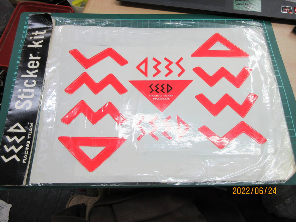SEED RACING TEAM 特大ステッカーキット SHIN 1 ITOH ワークス 伊藤真一ホンダ NSR250R/MC16/MC18 ...