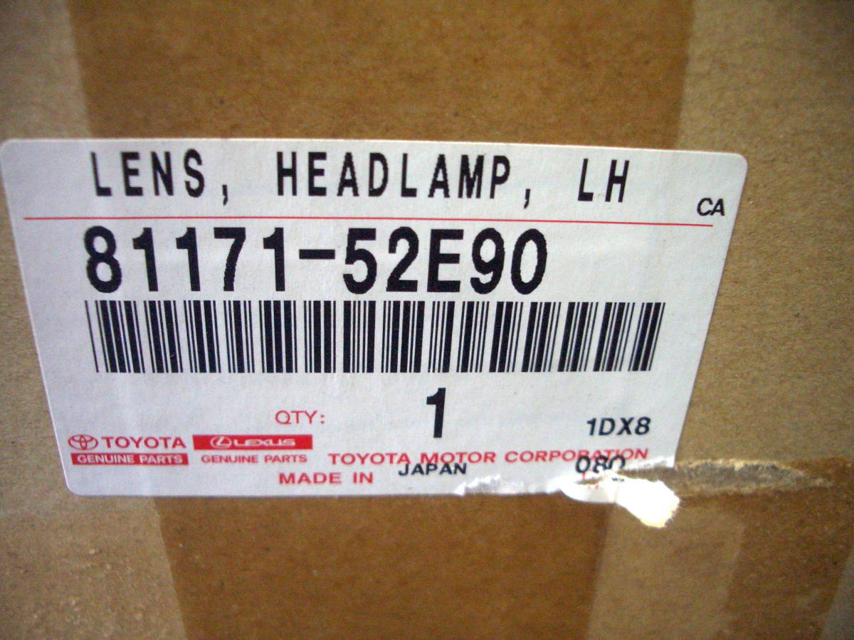 2206-226 品 トヨタ アクア 前期 NHP10 左 ヘッドライト ヘッドランプ レンズ カバー 81171-52E90 カバーのみ ...
