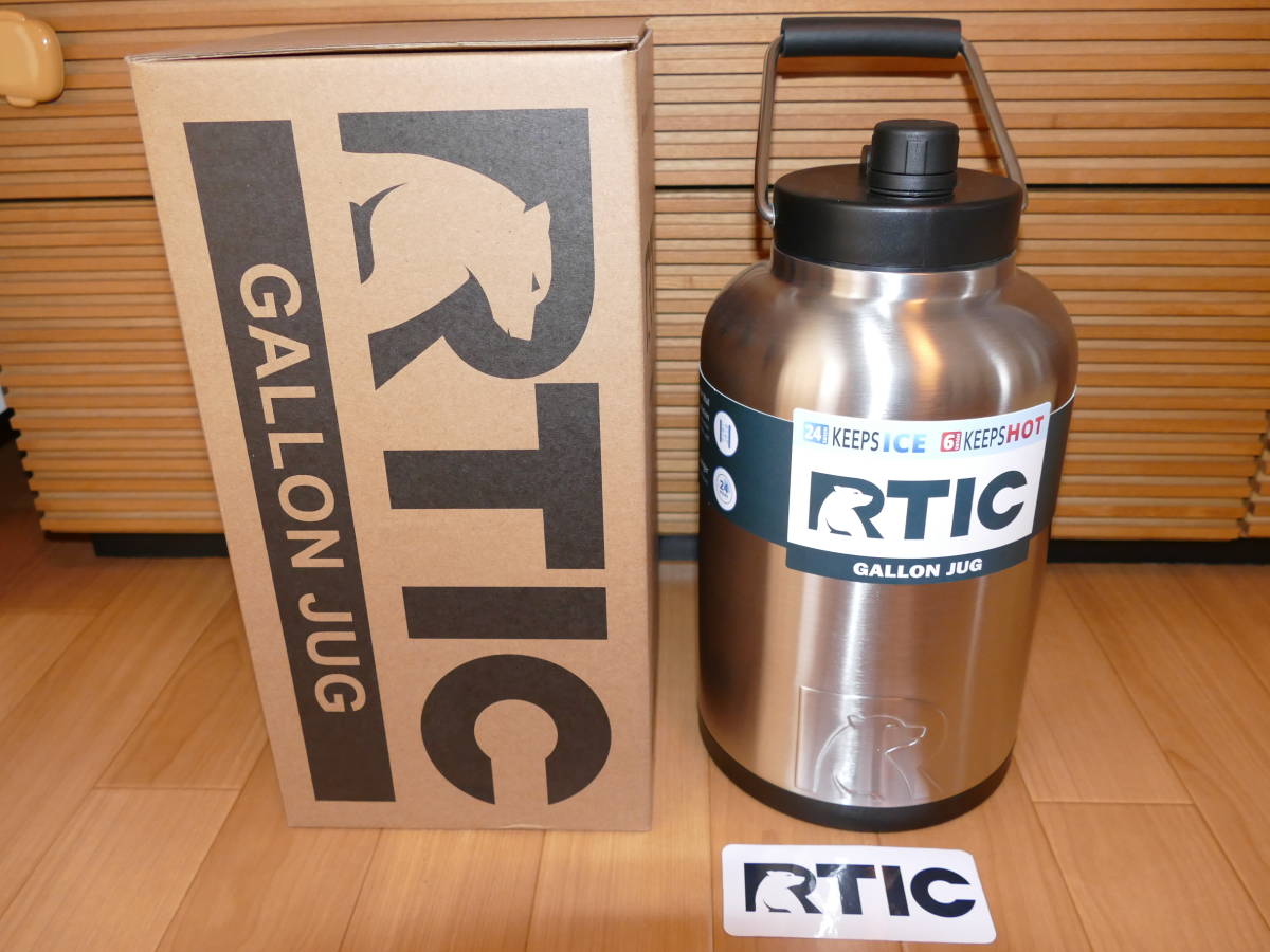 RTIC ONE GALLON JUG 3.8L アールティック ワンガロンジャグ ステンレス シルバー YETI STANLEY イエティ ...