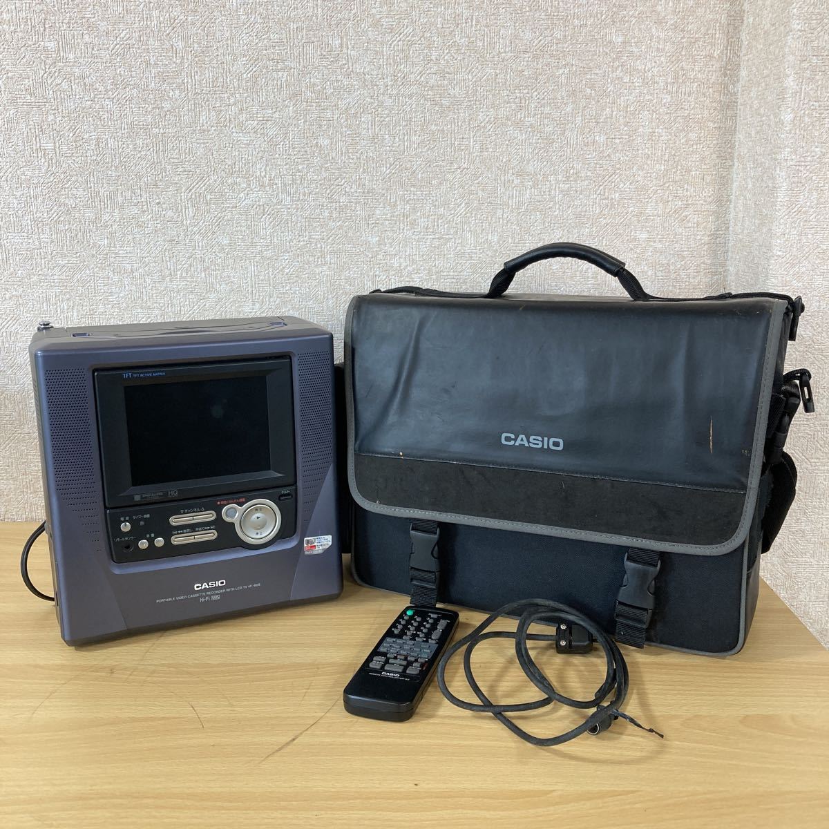 CASIO カシオ PORTABLE VIDEO CASSETE RECORDER WITH LCD TV VF-60S Hi-Fi VHS ...